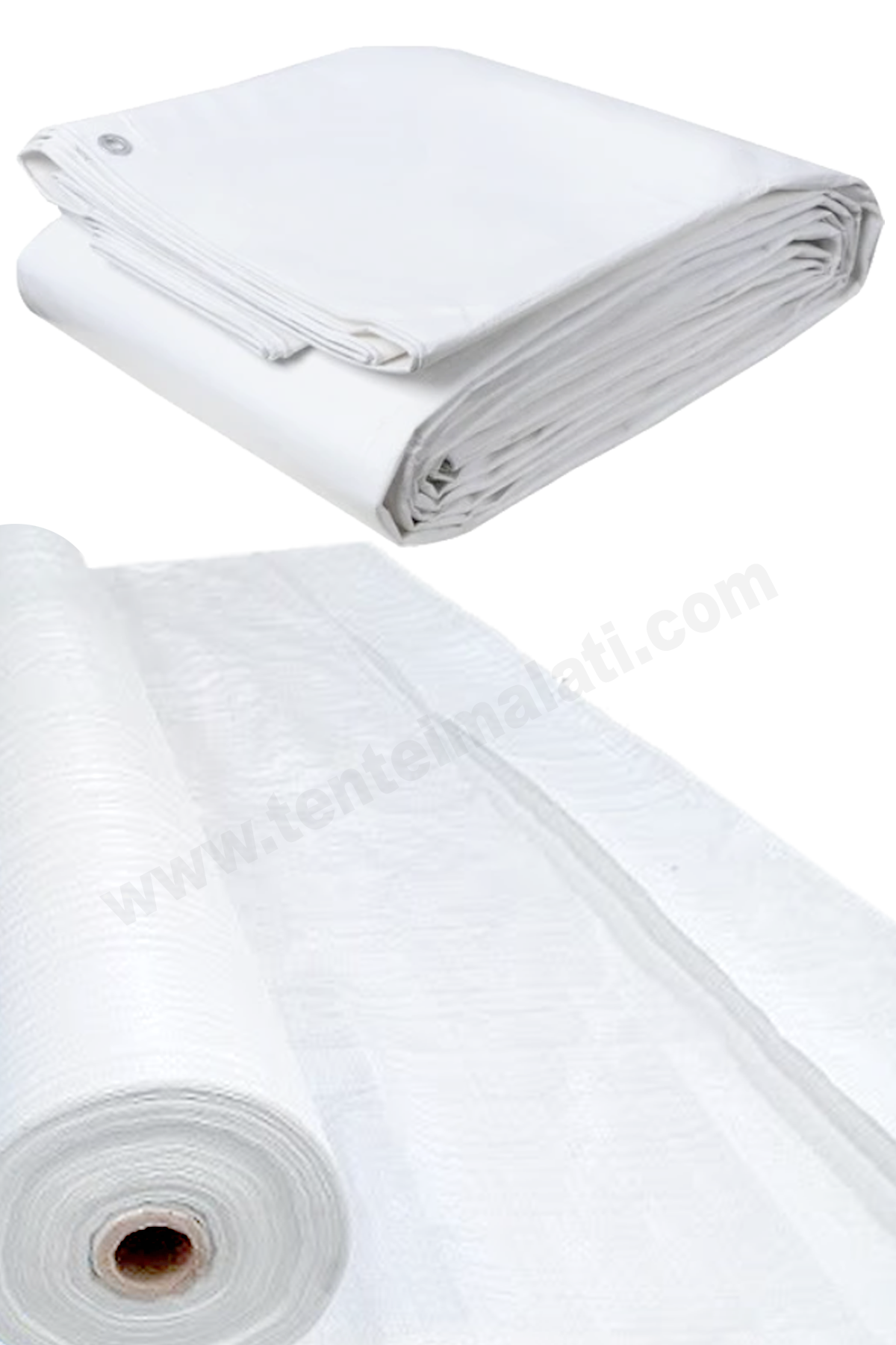 10×10 Metre Ebatlı Branda Beyaz Renk – 10×10 Su Geçirmez Çadır Branda ...