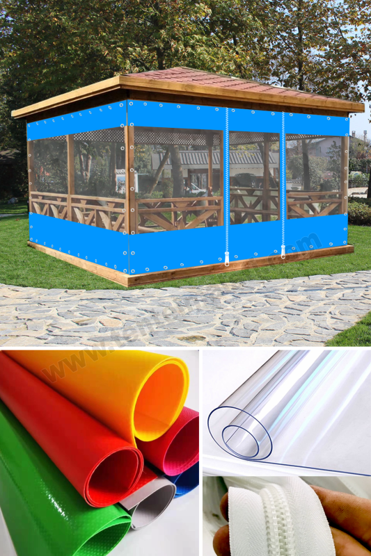 1.3 x 3.2 Metre Fermuarlı Şeffaf Branda – Fermuarlı Şeffaf Kamelya ...